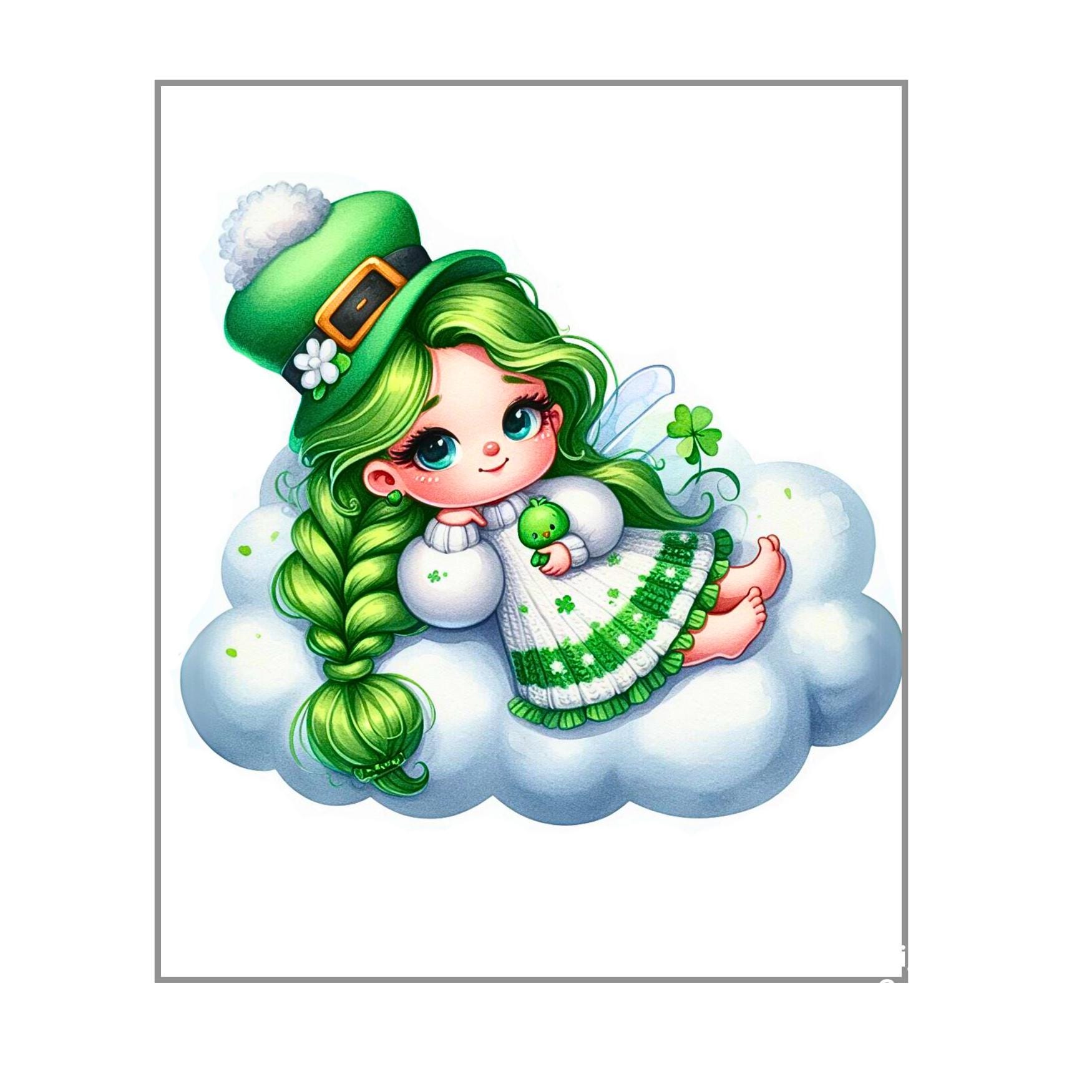 St. Patrick's Day Fairy Clipart Bundle I St. Patrick's Day Fairies Pngs ...