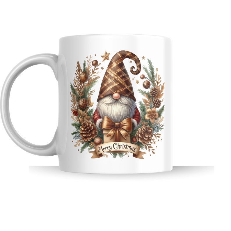 2 Christmas Gnomes PNG in Red and Green Festive Holiday Gnome Clipart ...