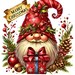 5 Christmas Gnomes PNG Festive Holiday Gnome Clipart Cute Winter ...