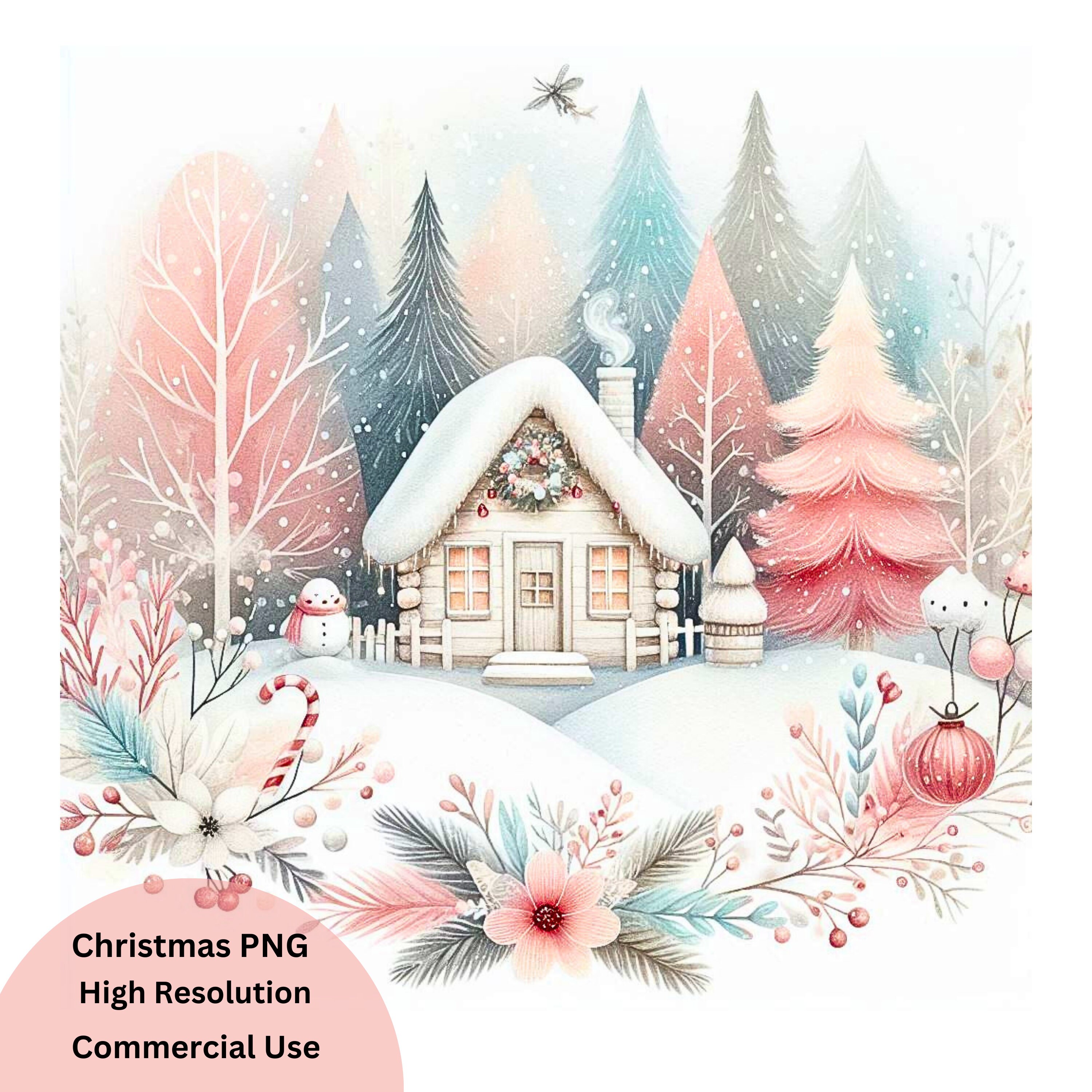 Winter Wonderland Clipart PNG I Woodland PNG I Winter Cliparti ...