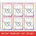 Valentine's Day Coloring Cards, Kids Valentine Printable, Class ...