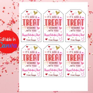Valentine's Day Tag, Sweet Treat, Kids Valentine Printable, Class Favor ...