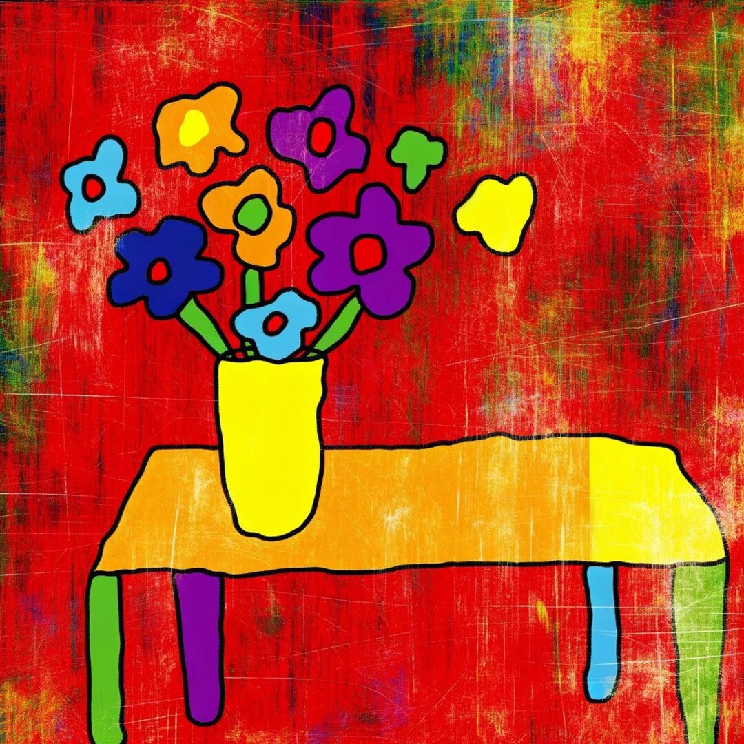 The Primary Color Flowers - Etsy
