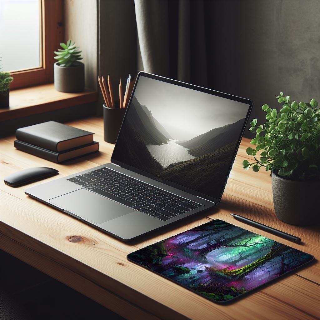 Mystic Forest Mouse Pad, Trippy Desk Mat, Led Gaming Mouse Pad, XXL ...