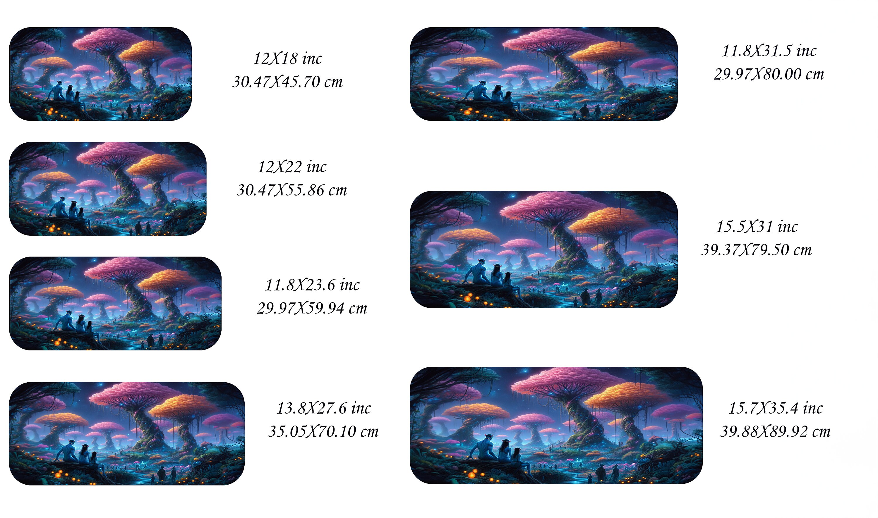 Avatar Mouse Pad, LED Gaming Mouse Pad, XXL Desk Mat, Mouse Pad For ...