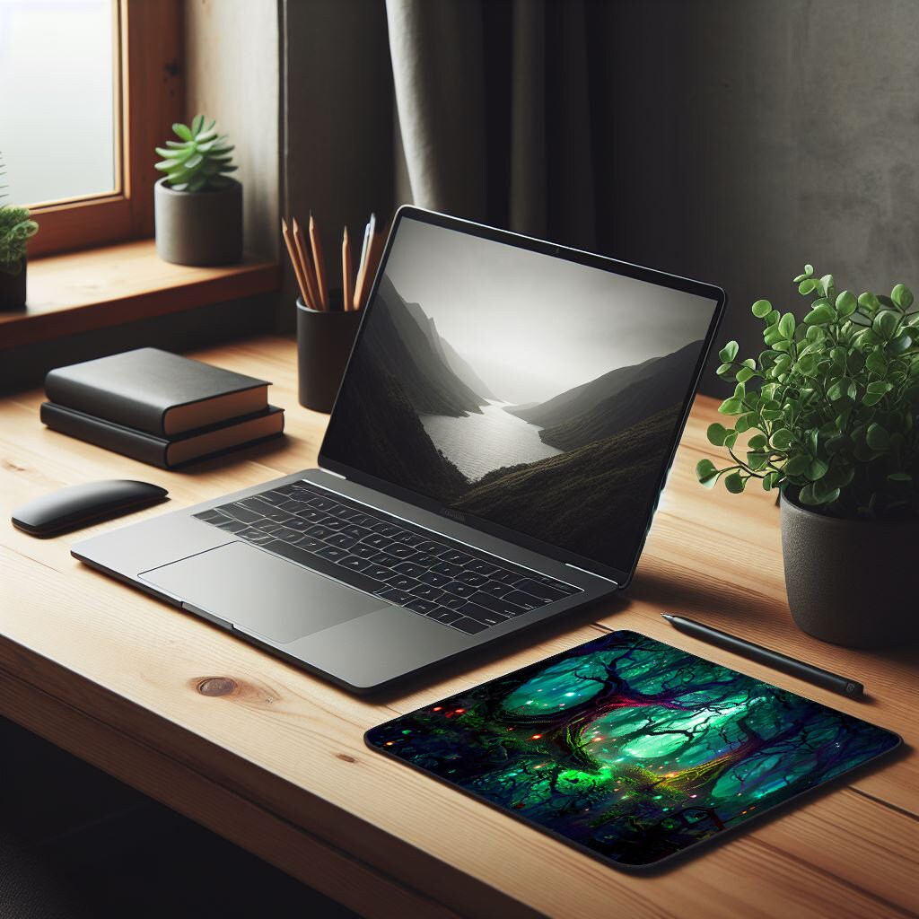 Mystic Forest Mouse Pad, Trippy Desk Mat, Led Gaming Mouse Pad, XXL ...