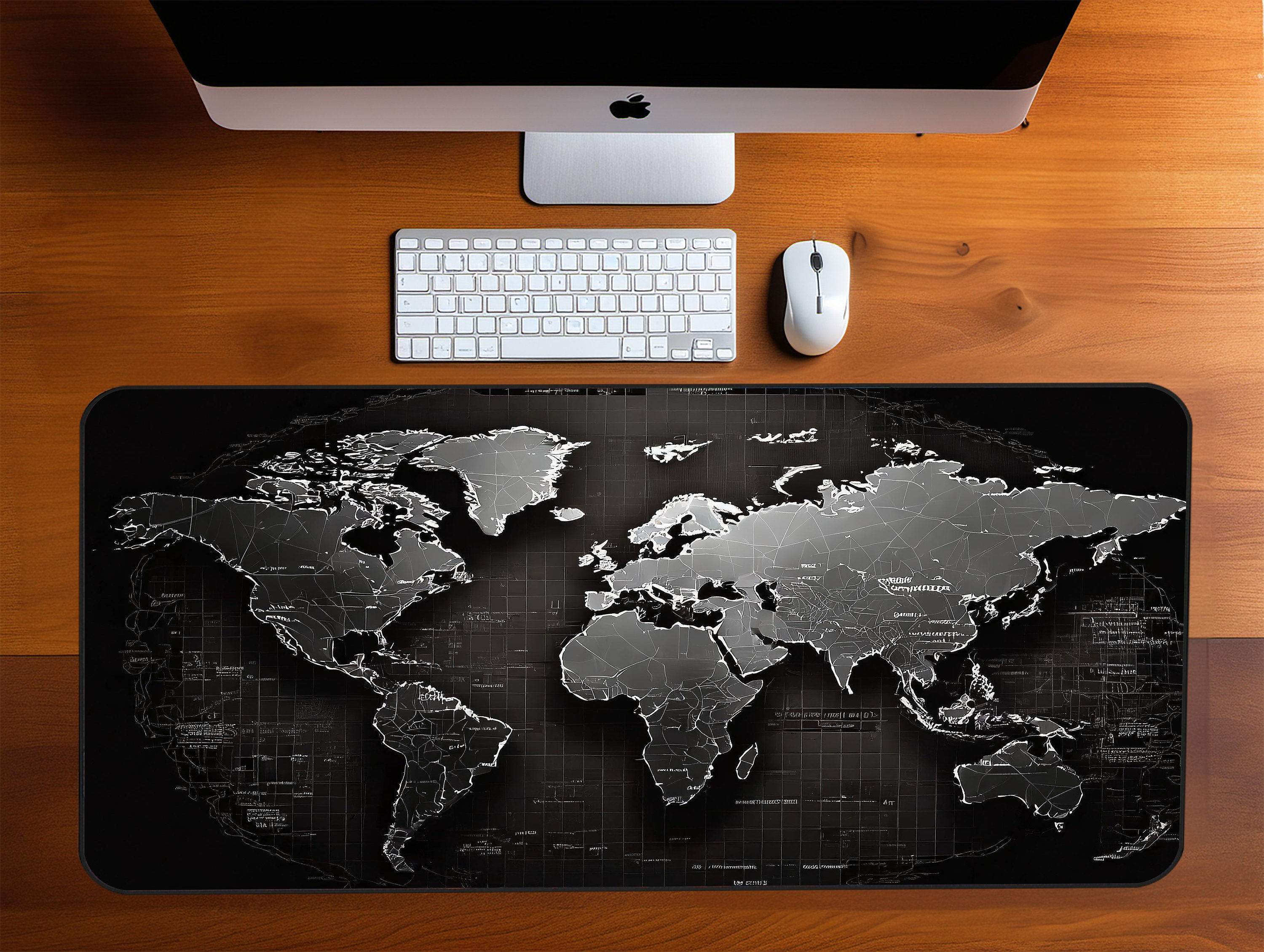 World Map LED Gaming Mouse Pad, Dark World Map, Historical World Map ...