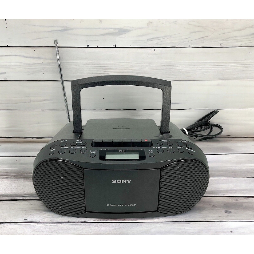 Sony CD Radio Cassette-corder Boombox Stereo AM/FM Cfd-s70 Tested - Etsy