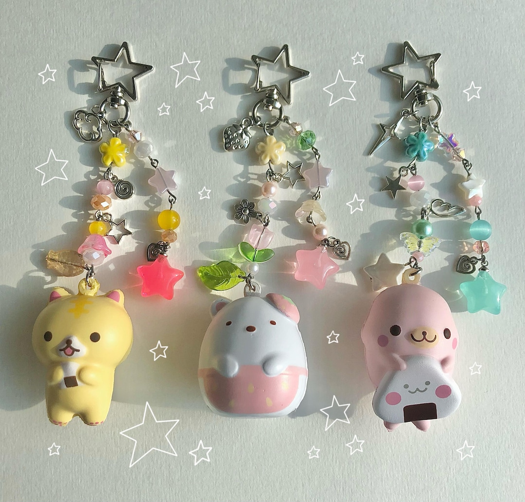 Squishy Keychains ||| Cute Keychains || Cute Beaded Keychains || Cute ...