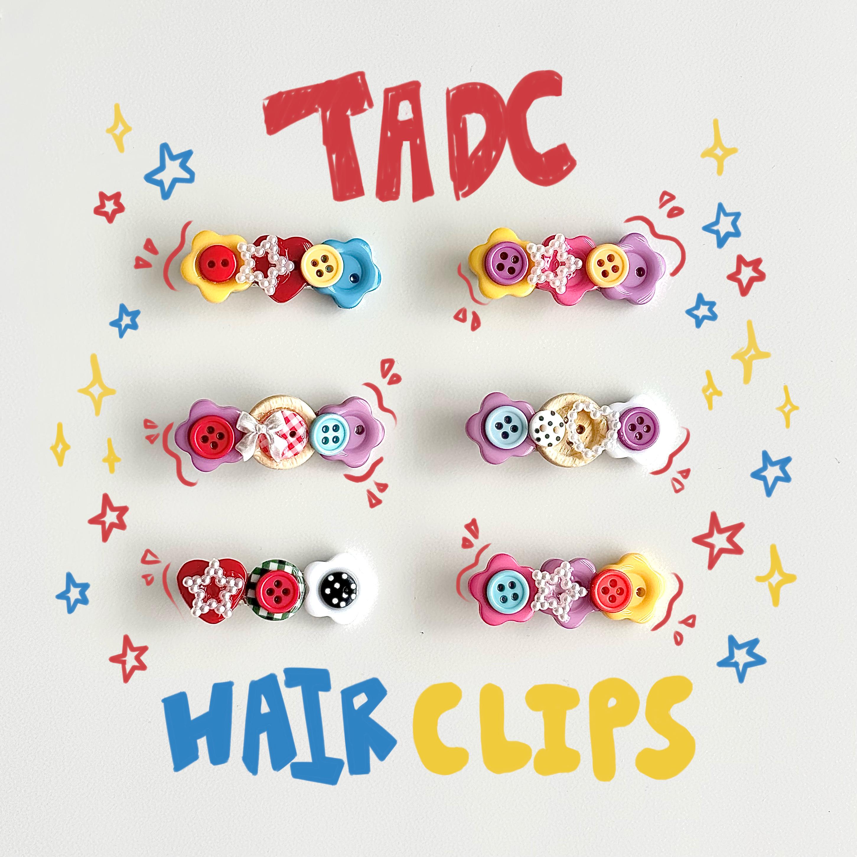 Digital Circus Button Hair Clips | 1pc | TADC | Handmade Accessories - Etsy