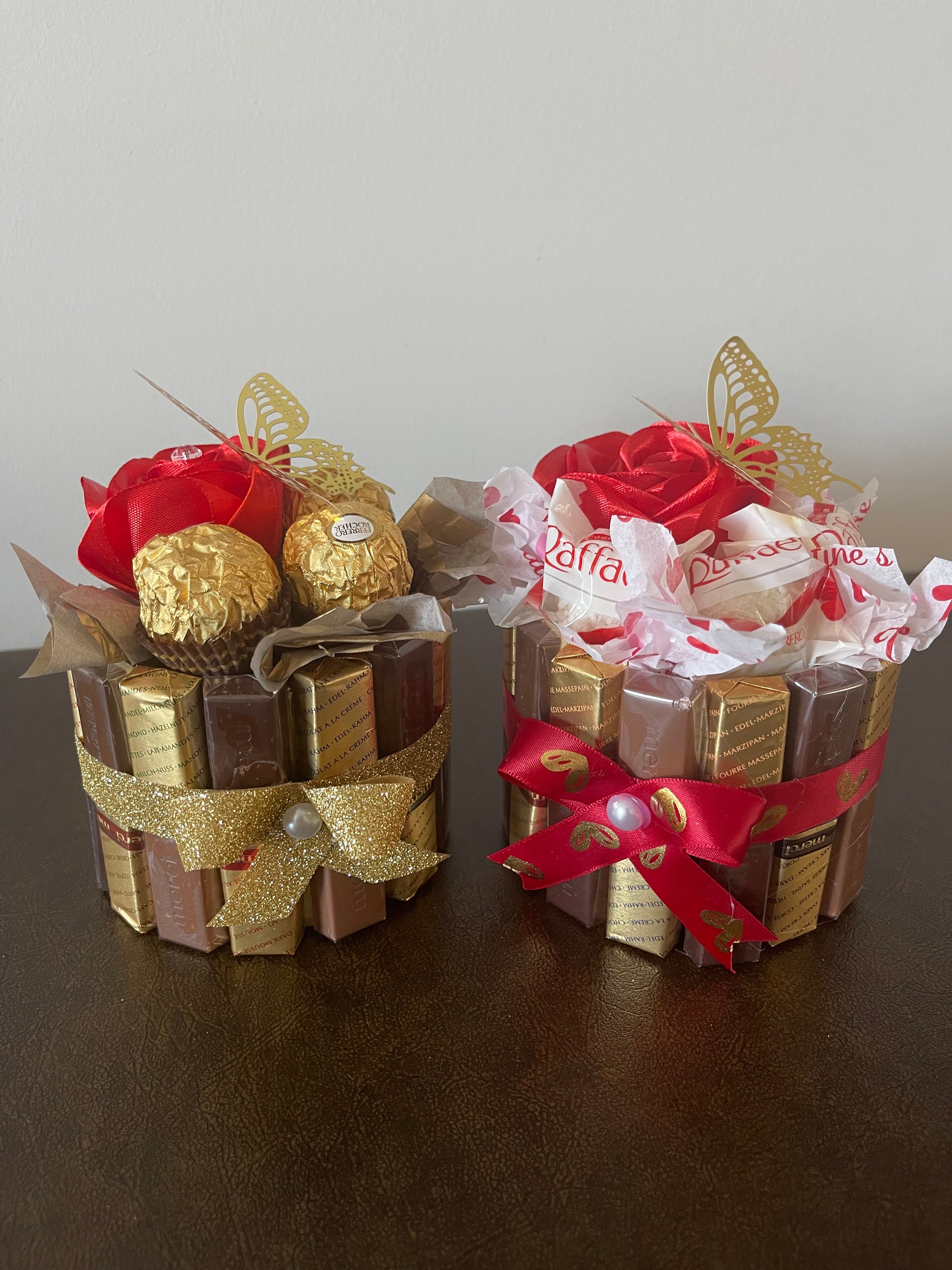 Luxury Merci Chocolate Cake, Ferrero Roche Arrangement, Thank You Gift ...