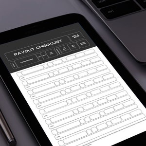 Content Creator Payout Checklist Tracker PDF Download Modern Financial ...