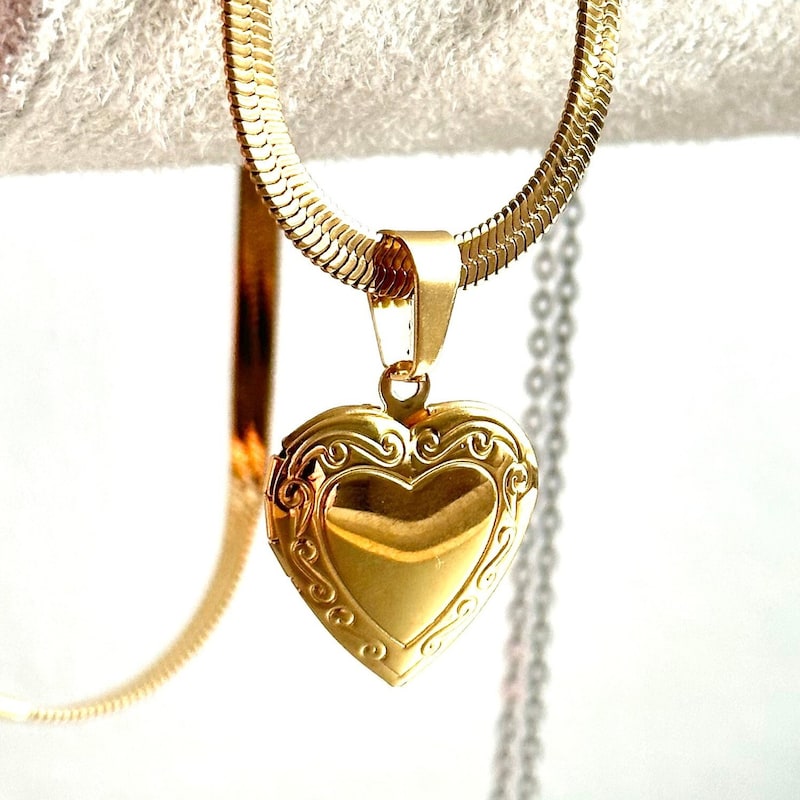 Vintage Heart Locket - Etsy