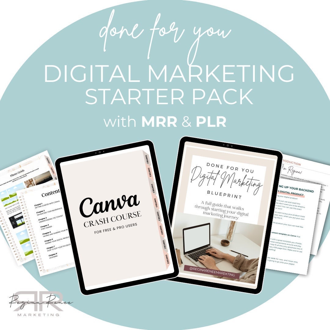Digital Marketing Starter Pack, Digital Products, Beginner's Guide ...