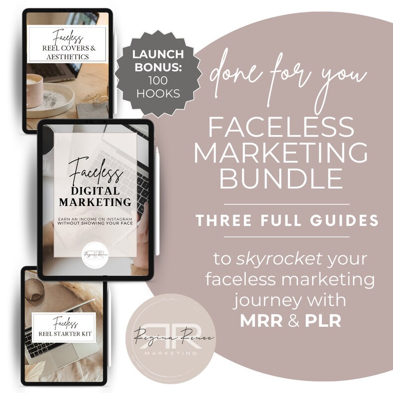 Faceless Digital Marketing BUNDLE With Master Resell Rights (MRR ...