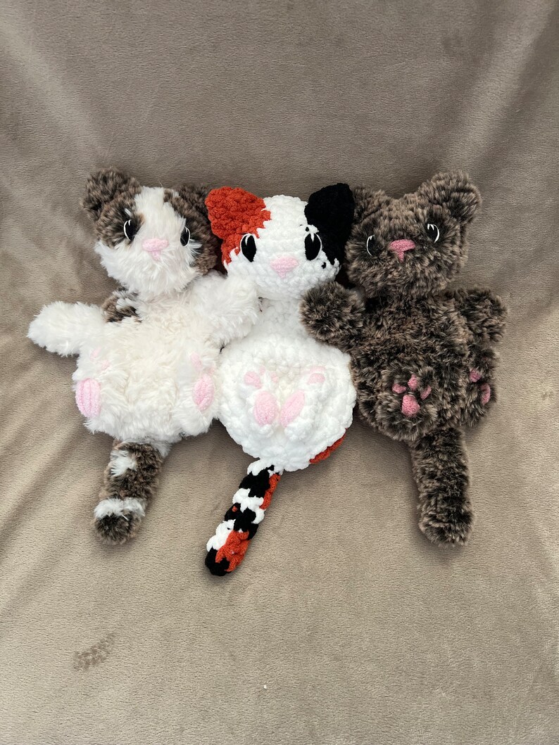 Calico Cat Plushie Cat Lovey Kitten Snuggler Cat Toy Baby Shower Gift ...