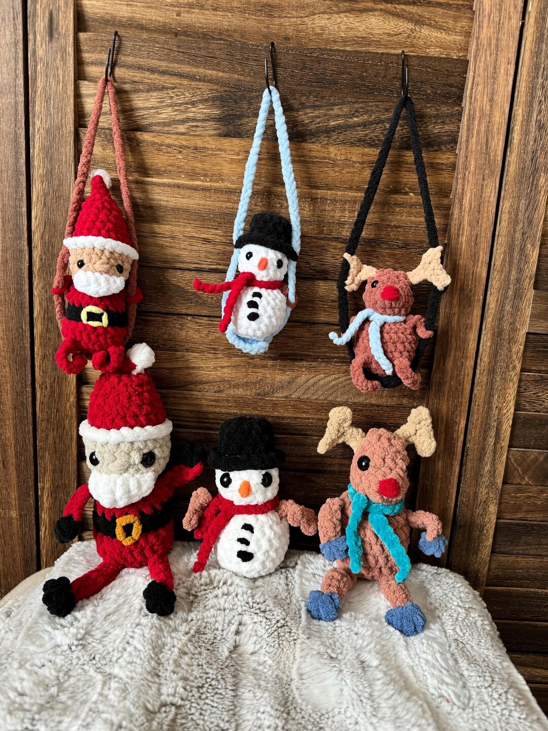 Crochet Swinging Friends Bundle Car Mirror Hanger PDF PATTERN ...