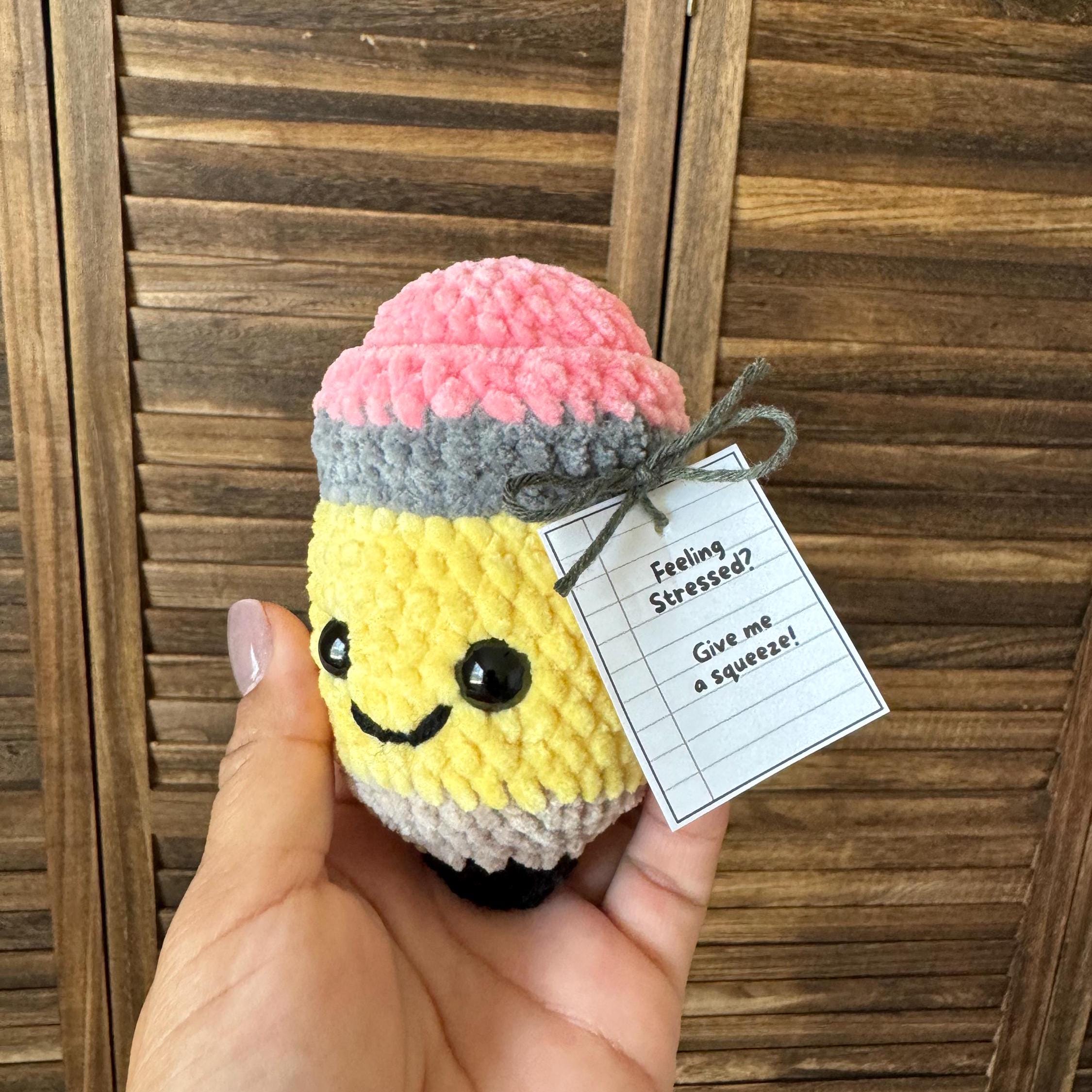 Pencil & Apple Stress Ball Buddies Tags: Teacher's Pet Series (PDF ...