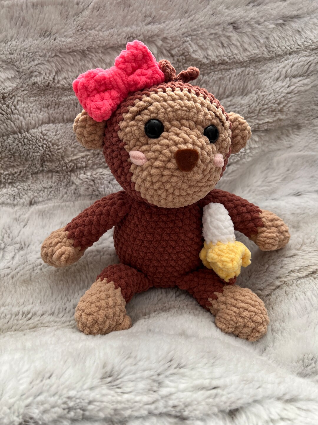 READY TO SHIP monkey Plushie - Etsy