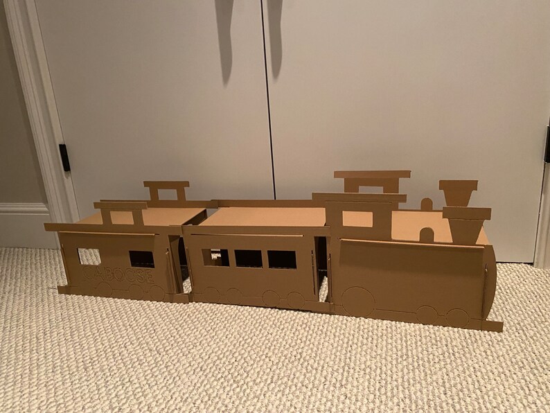 Train Engine Cardboard Tunnel for Rabbits, Hamsters, and Other Small ...