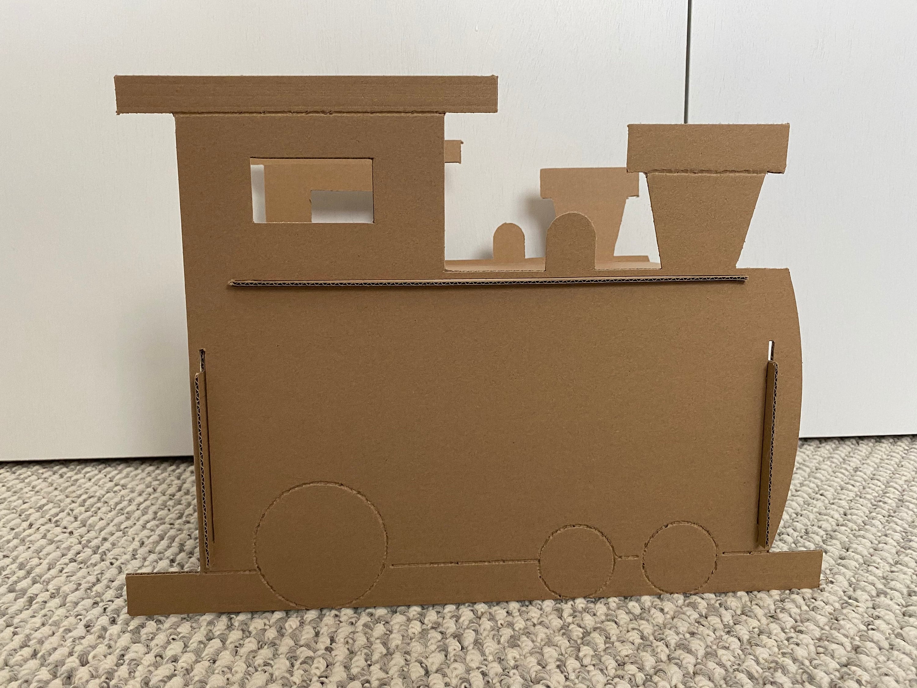 Train Engine Cardboard Tunnel for Rabbits, Hamsters, and Other Small ...