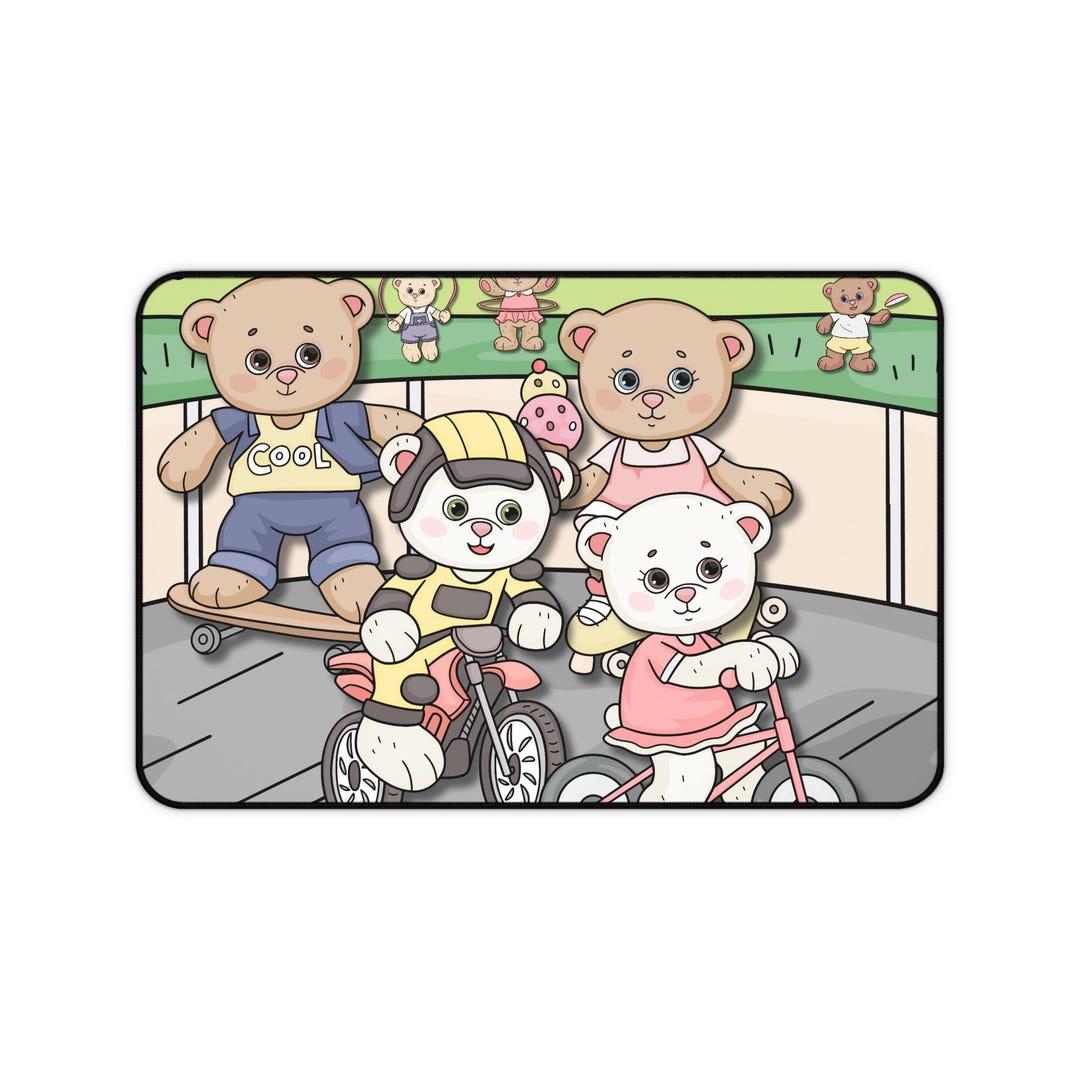 Teddy Bears at Play Desk Mat for Kids and Collectors of Teddy Bear ...