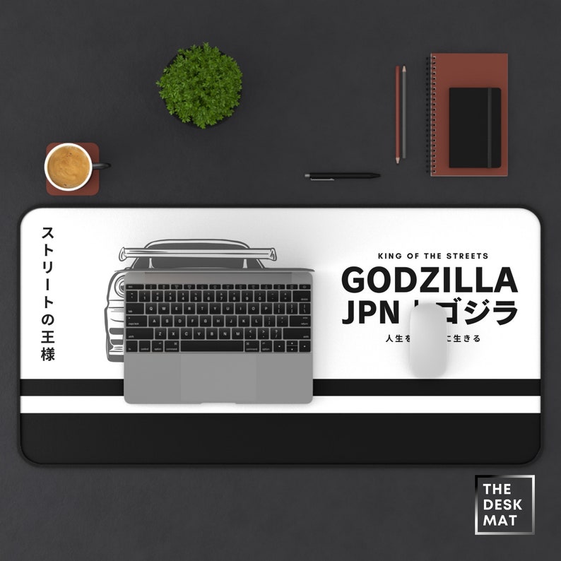 Godzilla GTR Skyline Desk Mat, Japanese Initial JDM Car Mouse Pad ...