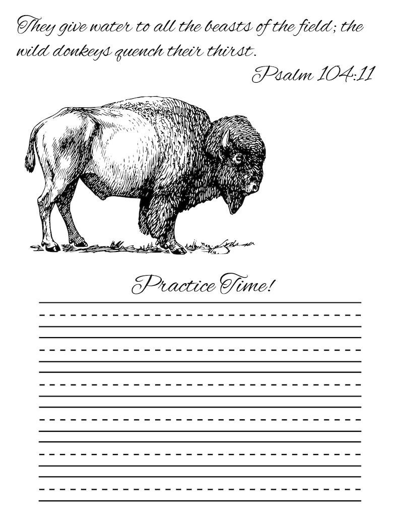 Old Testament Bible Copywork | Scripture Handwriting Practice ...