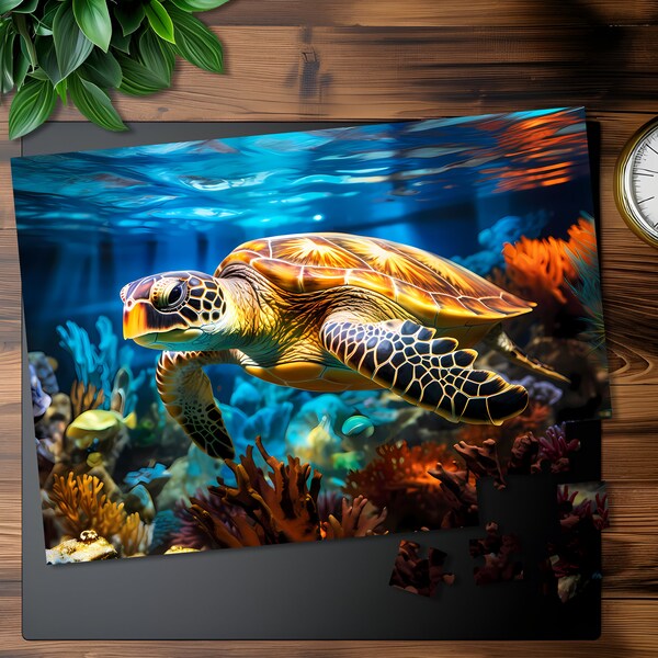 Turtle Puzzle - Etsy