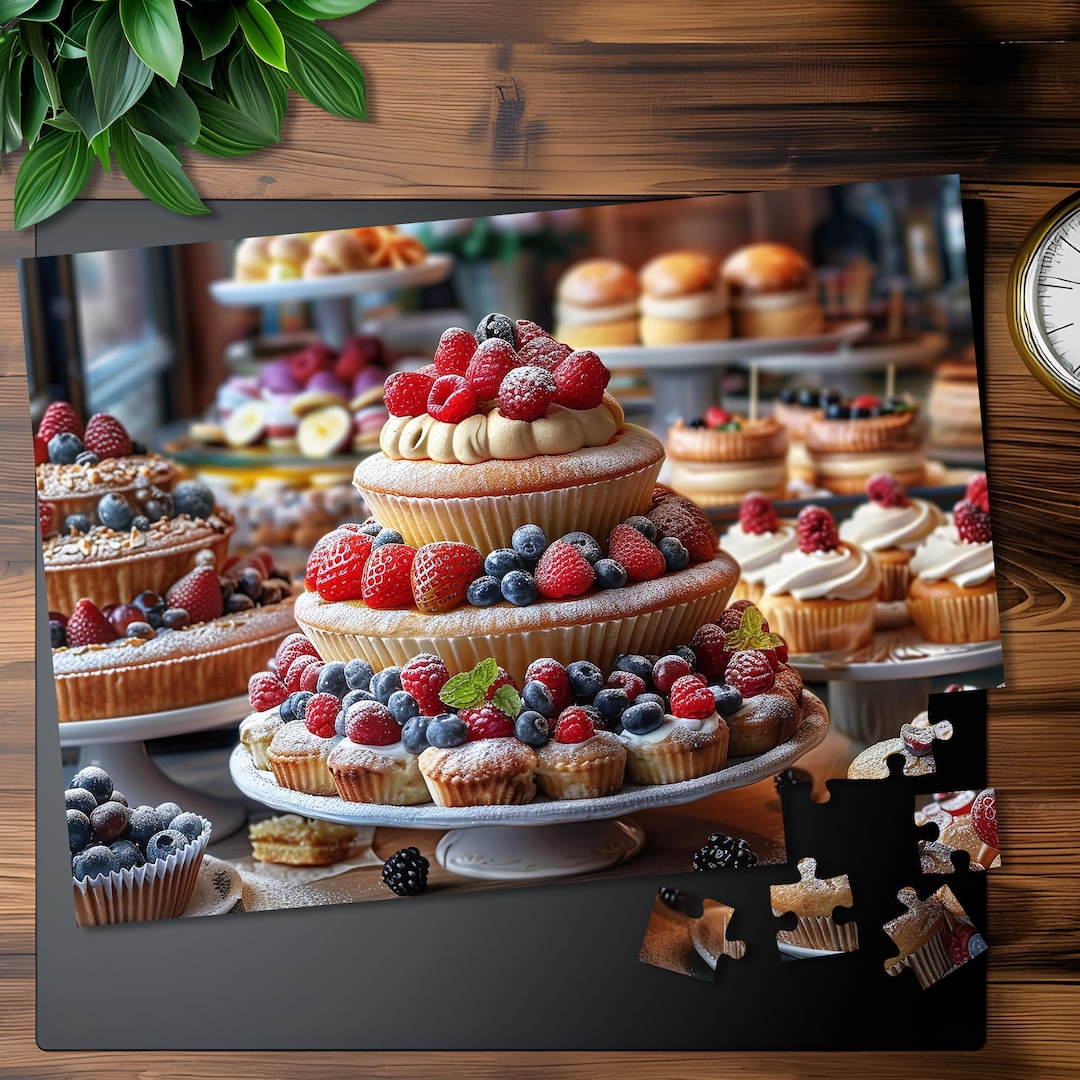 Delicious Pastries Jigsaw Puzzle for Adults and Kids 100, 200, 500 ...