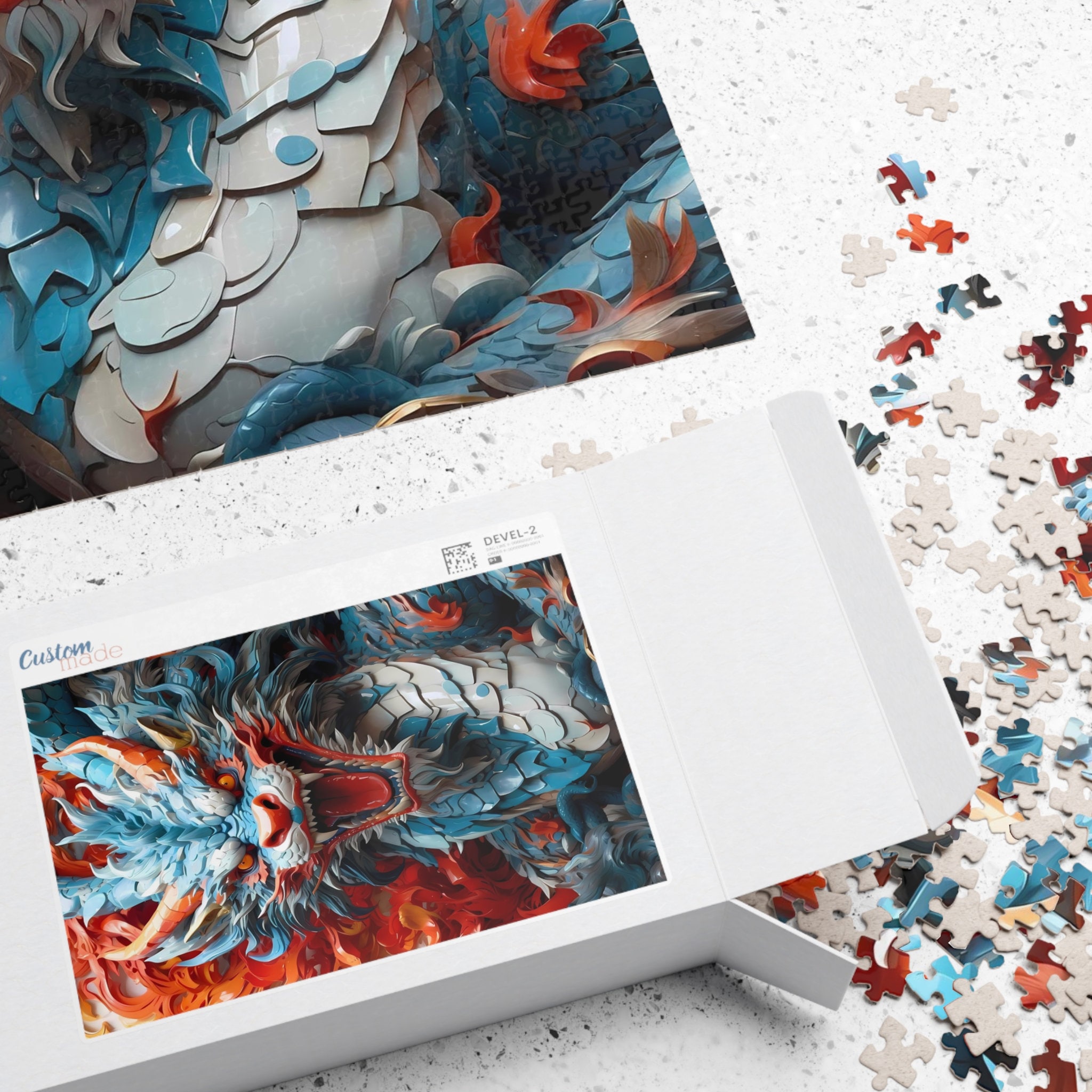 Chinese Dragon Puzzles for Adults, Fantasy Jigsaw Puzzle, Jigsaw ...