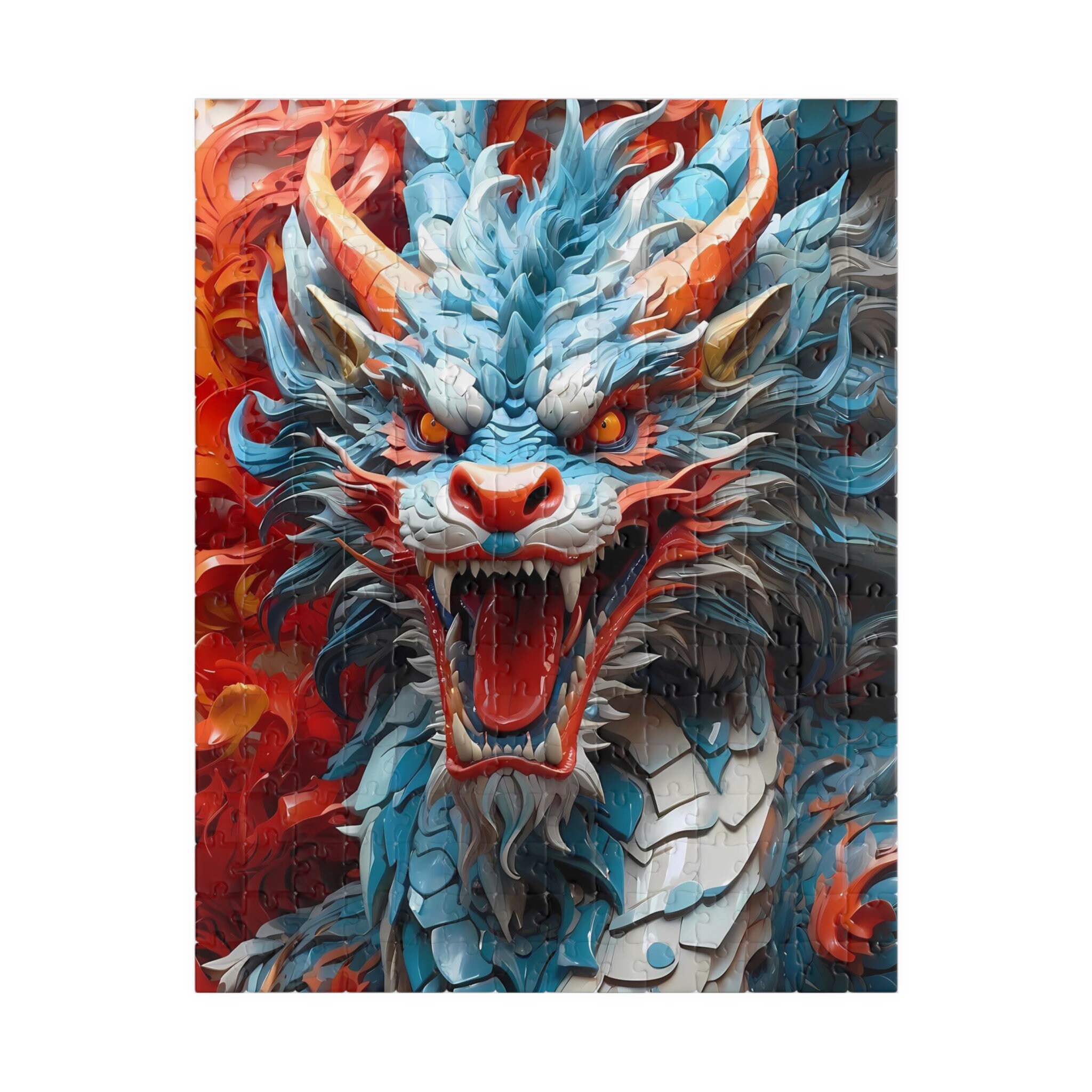 Chinese Dragon Puzzles for Adults, Fantasy Jigsaw Puzzle, Jigsaw ...