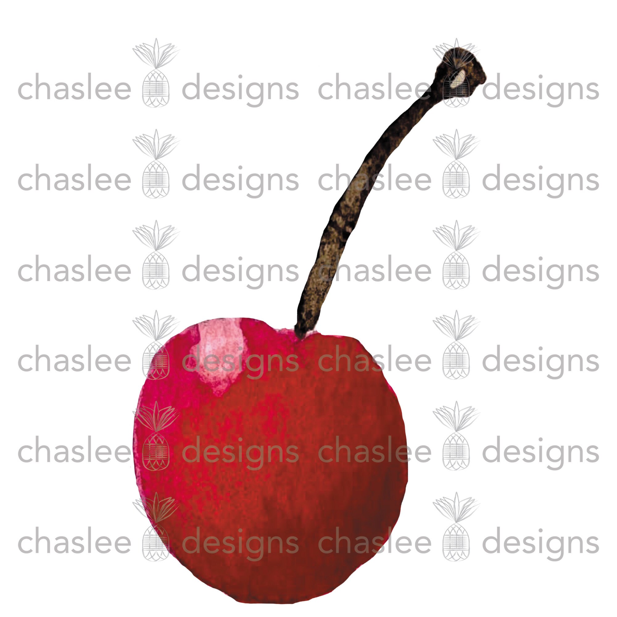 Cherries Watercolor Clipart Fruit - Instant Download - Etsy