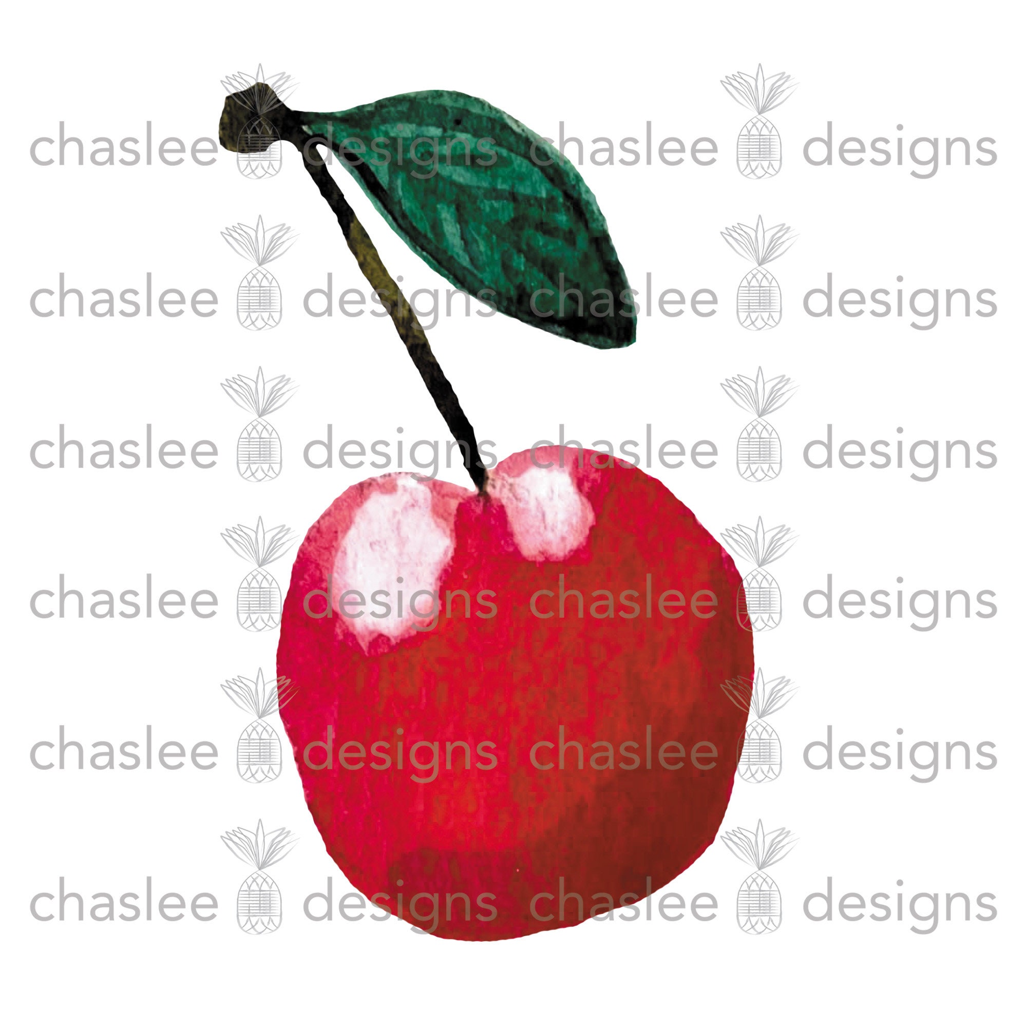Cherries Watercolor Clipart Fruit - Instant Download - Etsy