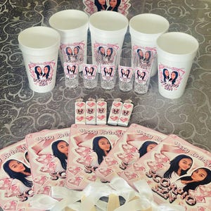 Custom Party Pack: Personalized Shot Glasses, Cups, Lighters & Fans - Etsy