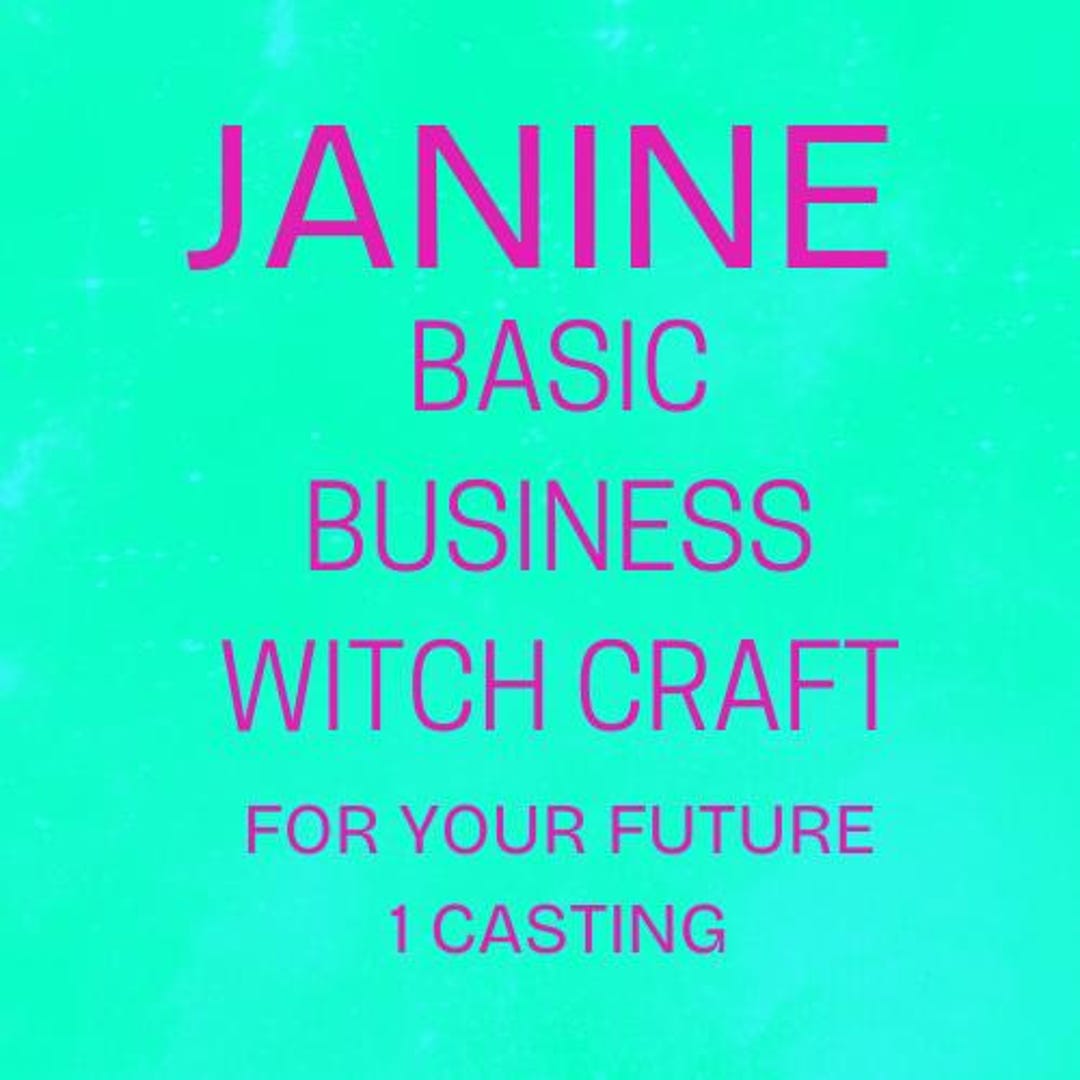 Janine: Basic Business Witch Craft for Your Future - Etsy