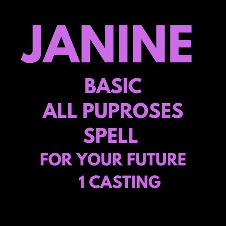 Janine Basic All Purpose Spell - Etsy