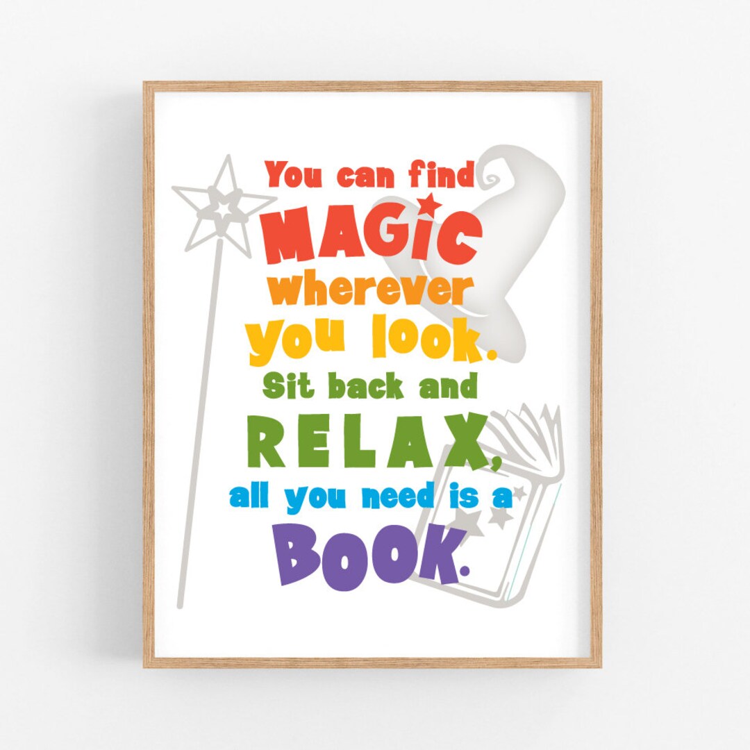 Kids Reading Nook Print, Book Nook Printable, Playroom Wall Decor ...