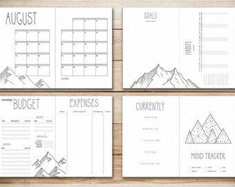 August 2024 Digital Bullet Journal - Etsy