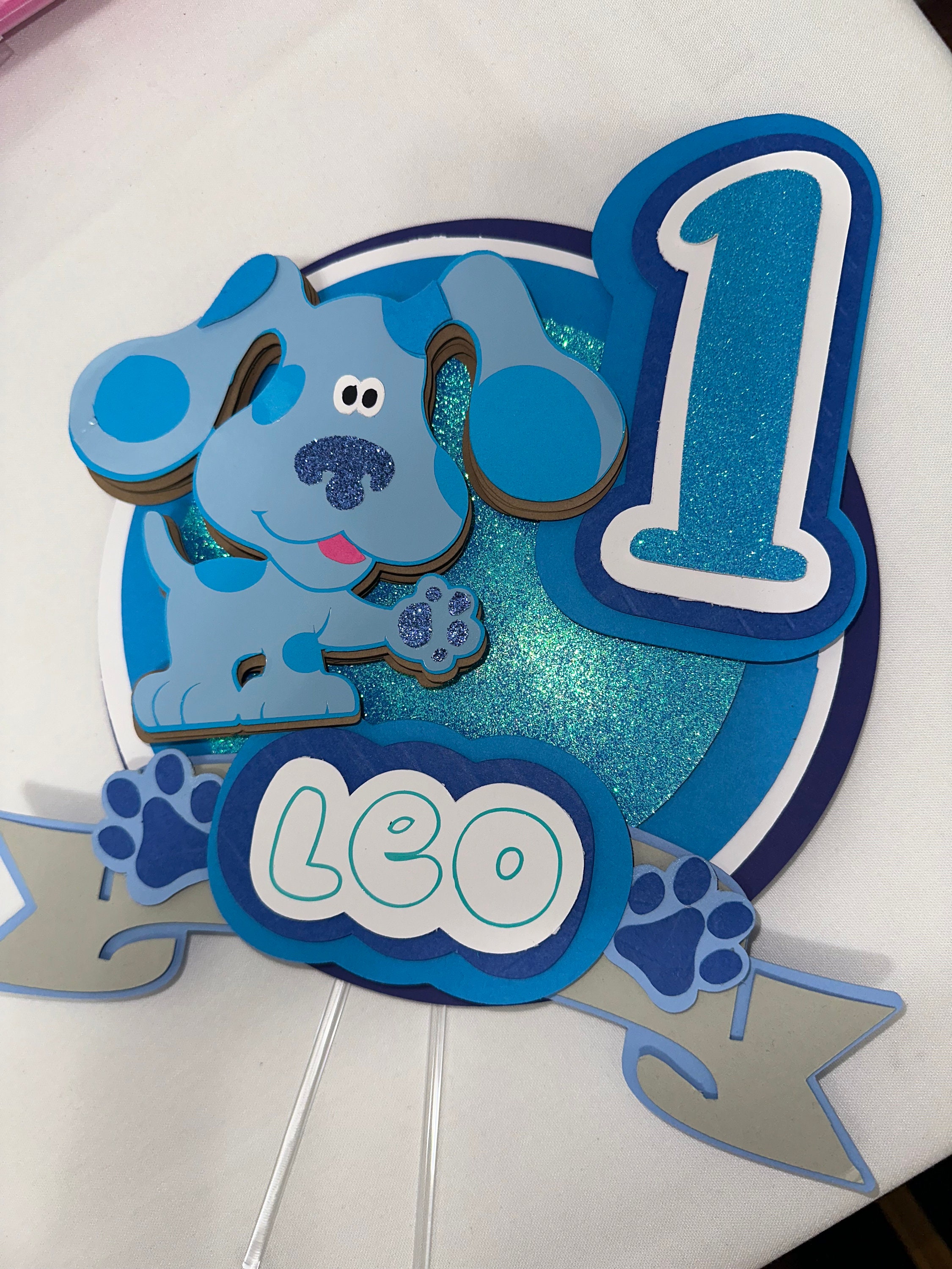 Personalized Blues Clues Cake Topper - Etsy