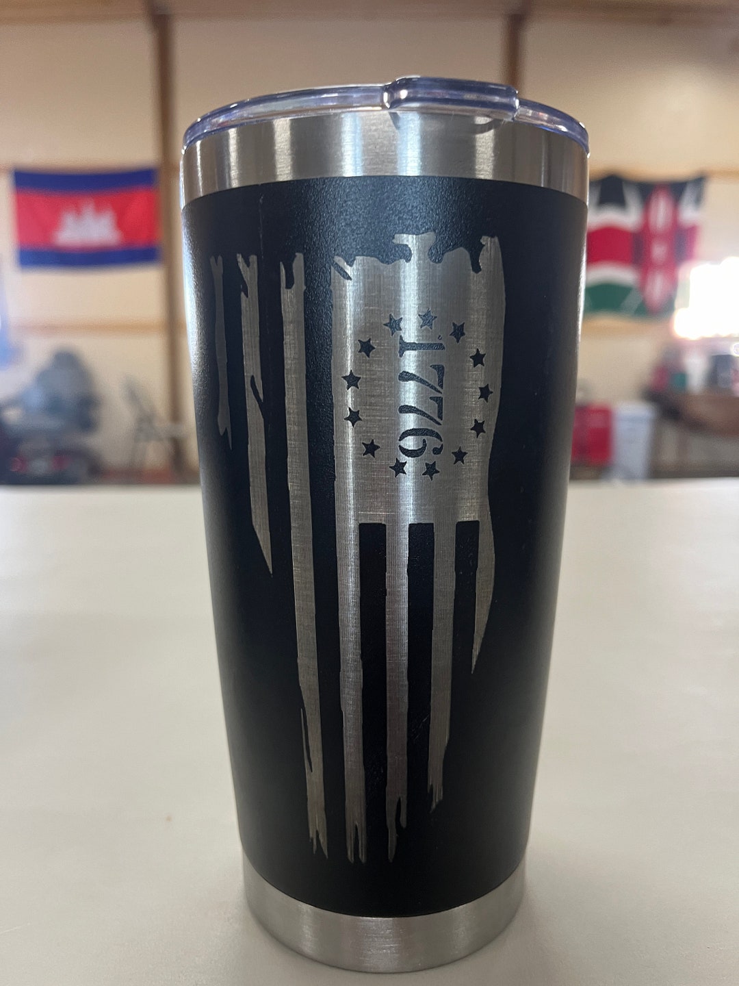20oz Betsy Ross Tattered Flag Tumbler - Etsy