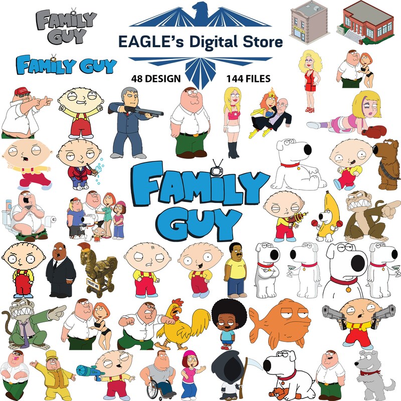 Family Guy Sticker - Etsy UK