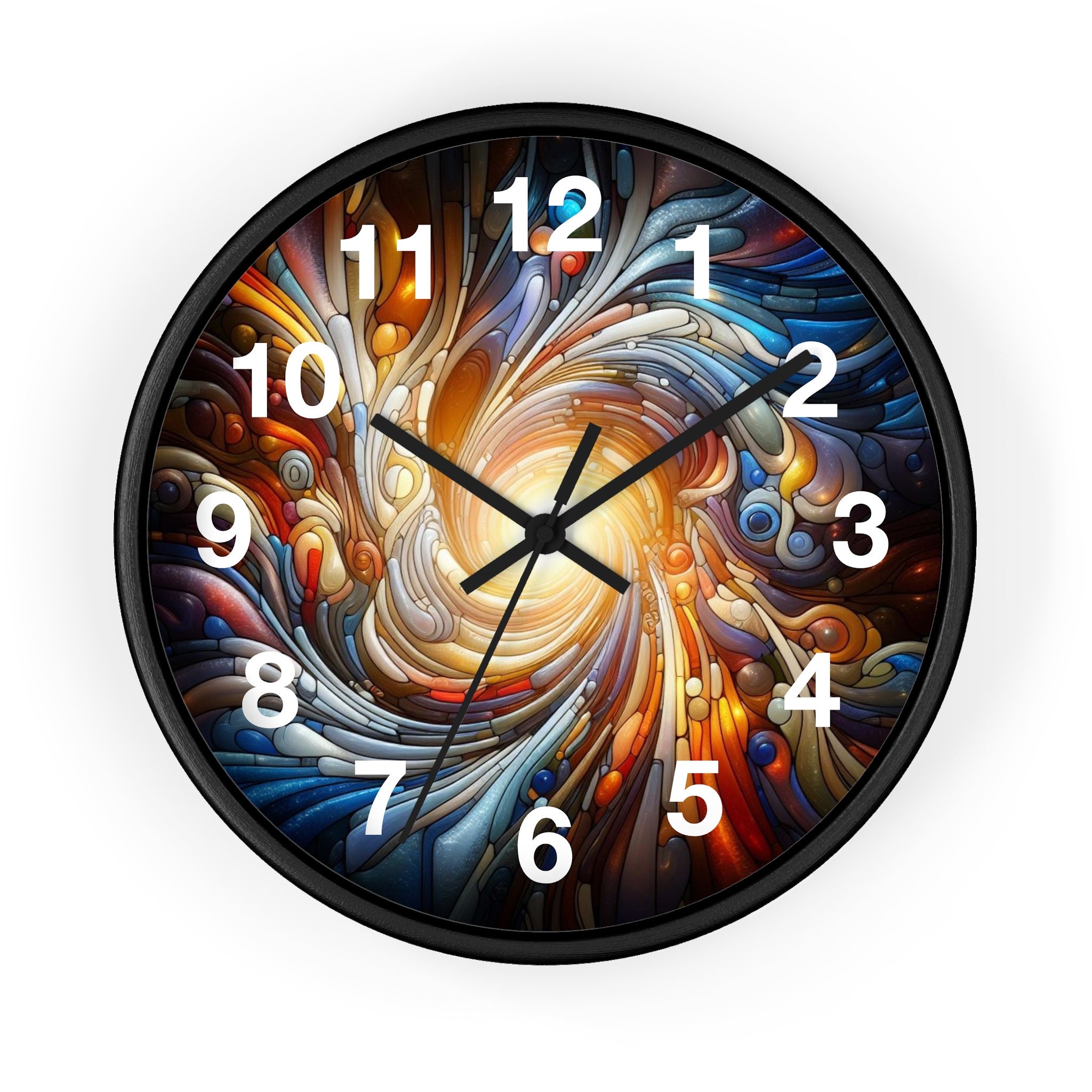 Galactic Swirl Wall Clock - Etsy