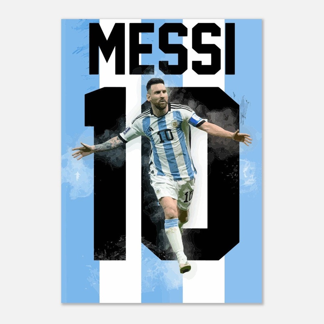 Lionel Messi Argentina Premium Matte Football Poster Poster - Etsy