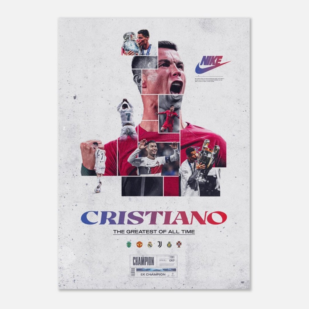 Cristiano Ronaldo CR7 Premium Matte Poster - Etsy
