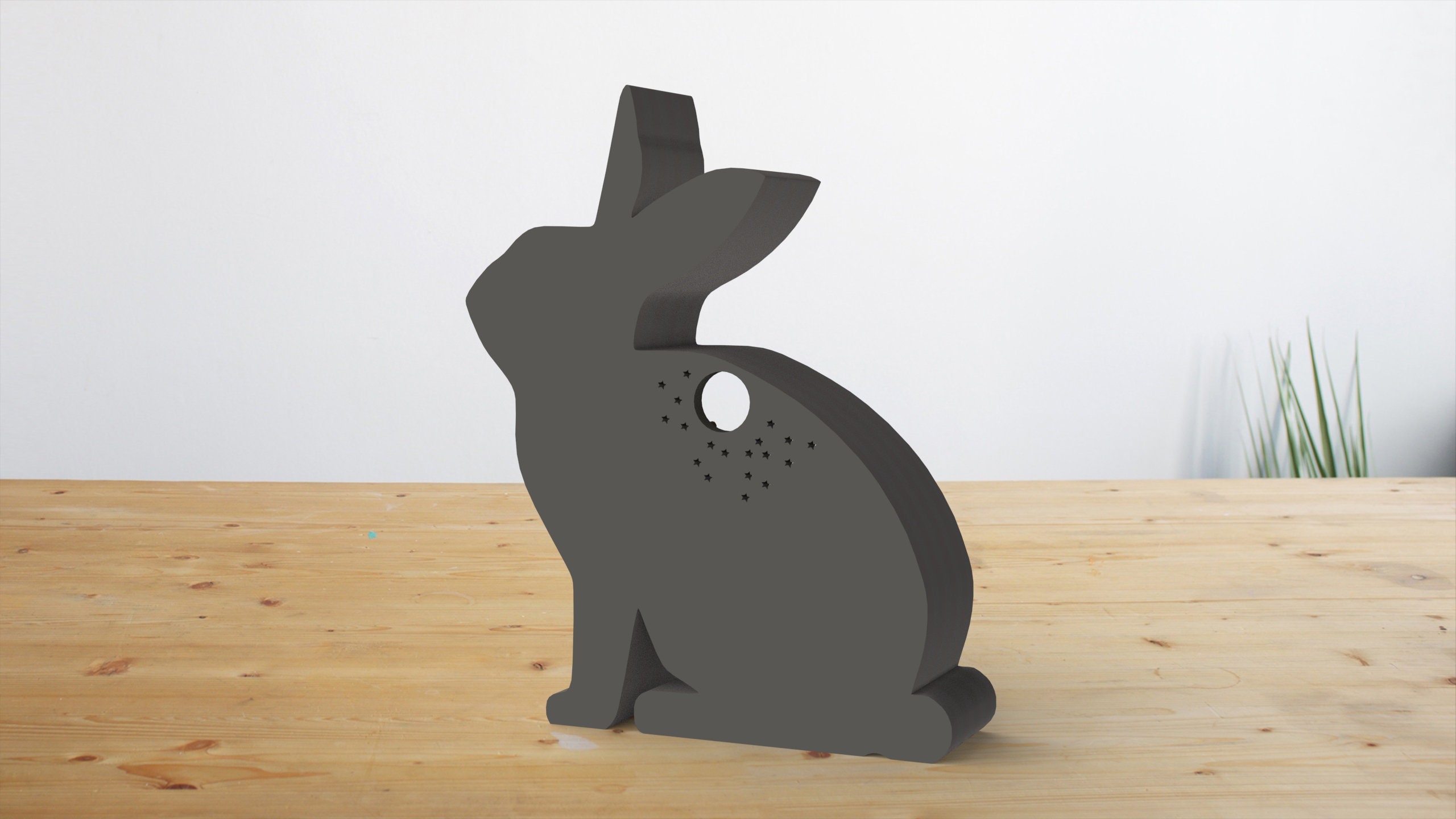 Rabbit Svg,dxf-laser Cut Files- 8 Multilayer Art Piece for Glowforge ...