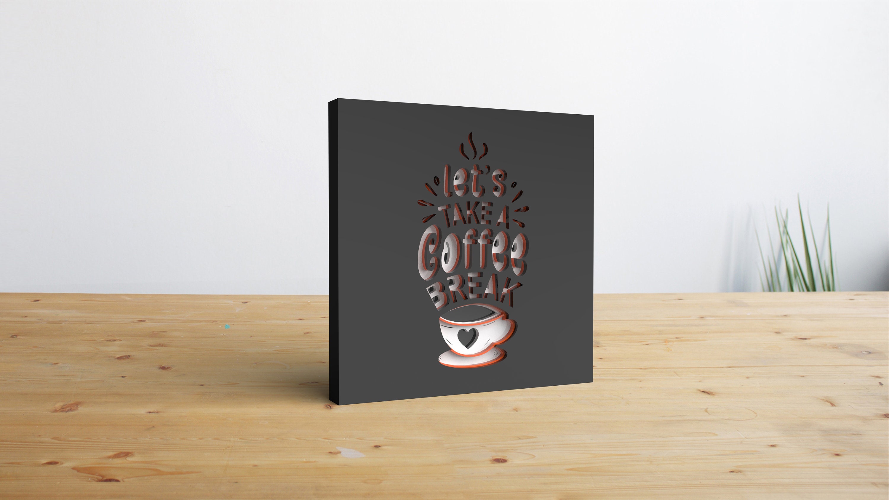 Coffee Svg,dxf-laser Cut Files- 5 Multilayer Art Piece for Glowforge ...
