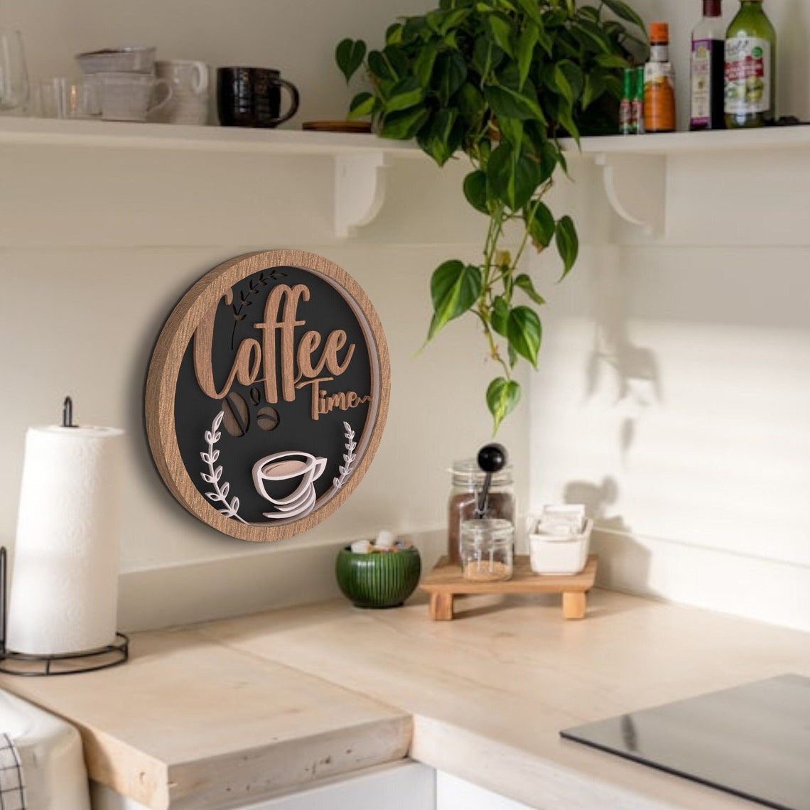 Coffee Svg,dxf-laser Cut Files- 6 Multilayer Art Piece for Glowforge ...