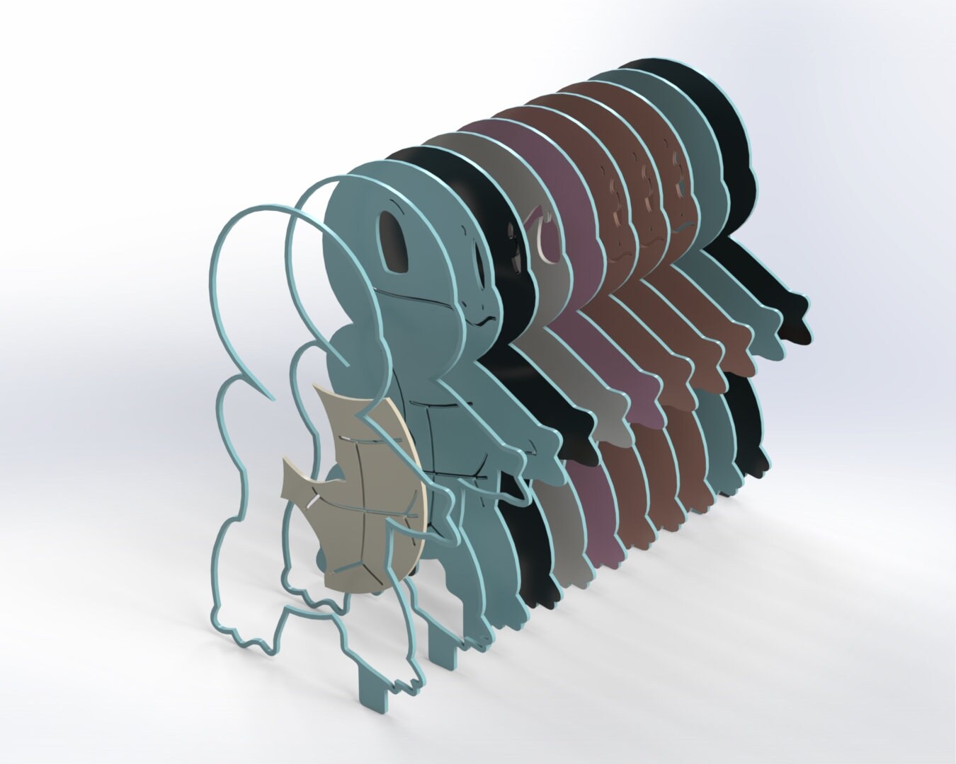 Anime Multi-layer Svg,dxf-laser Cut Files- 10 Multilayer Art Piece for ...