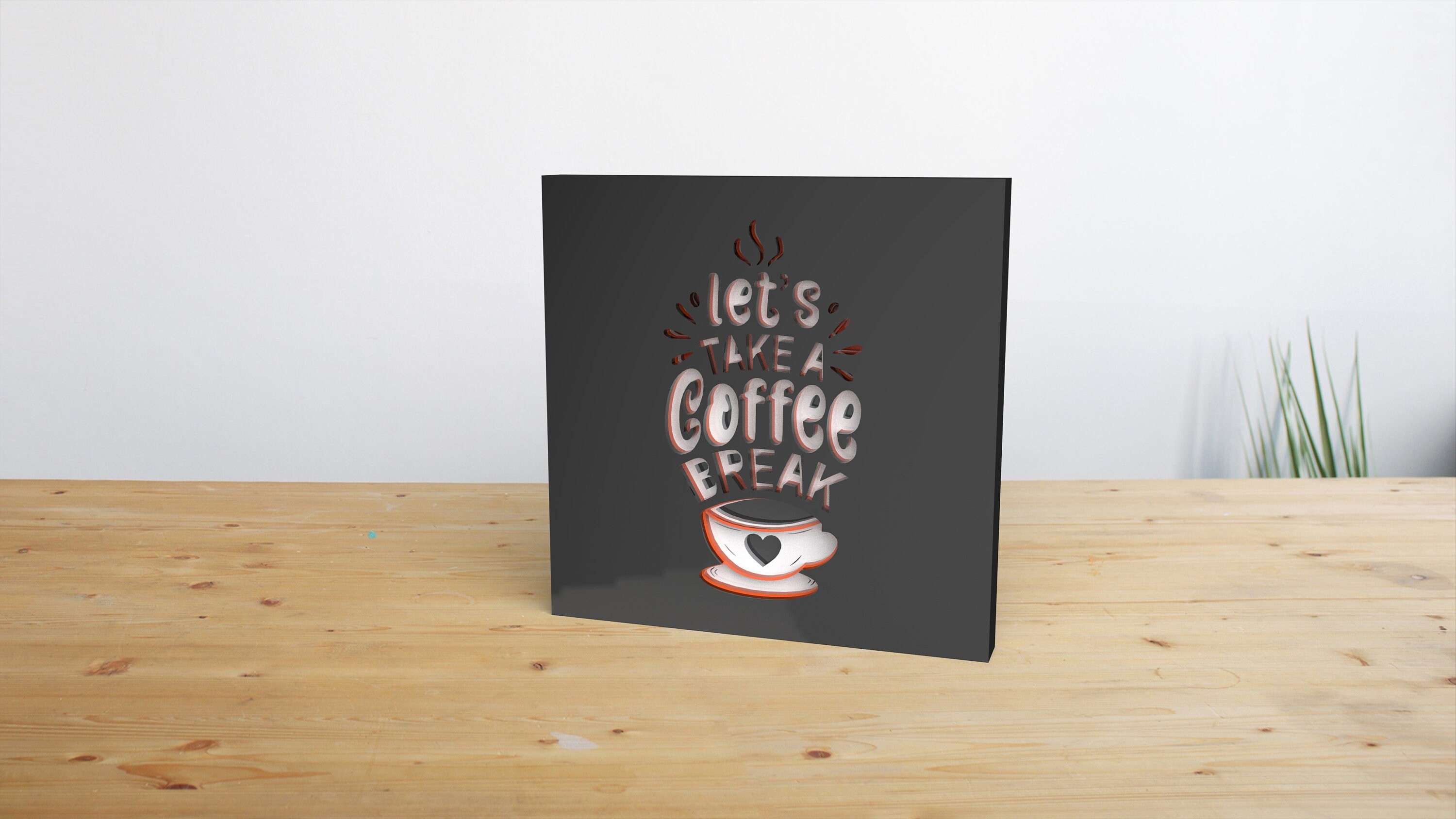 Coffee Svg,dxf-laser Cut Files- 5 Multilayer Art Piece for Glowforge ...